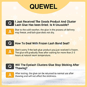 QUEWEL DIY Eyelash Extensions Kit, Lash Clusters 144 Pcs, Applicator Tool, Super Hold Cluster Lashes Bond and Seal, Glue Remover Easy to Apply at Home(Honey01-Kit)