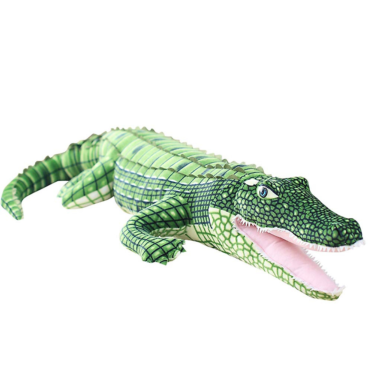 ERDAO Alligator Plush,Realistic Large Crocodile Stuffed Animal Toys,39.3 inches,Green