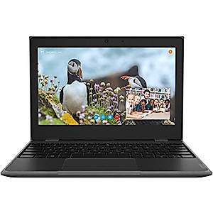 Lenovo 100E Chromebook 2ND Gen Laptop, 11.6" HD(1366 x 768) Display, Intel- Celeron N4020, 4 GB LPDDR4 RAM, 64 GB eMMC, HDMI, MicroSD Card Reader, Windows 10 Pro + Zipnology Cloth - New