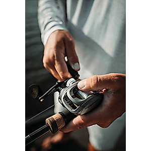 13 FISHING - Inception Slide Baitcast Reel - 8.1:1 Gear Ratio - Left Hand Retrieve (Fresh+Salt) - INSLD2-8.1-LH, Gray