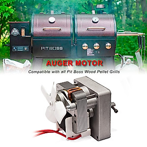 Universal Auger Motor, 120V 2.0RPM Replacement Motor for Pit Boss and Traeger Pellet Smoker Grills