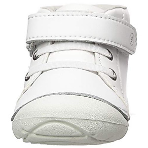 Stride Rite baby boys Soft Motion Frankie Athletic Sneaker, White, 3 Infant US