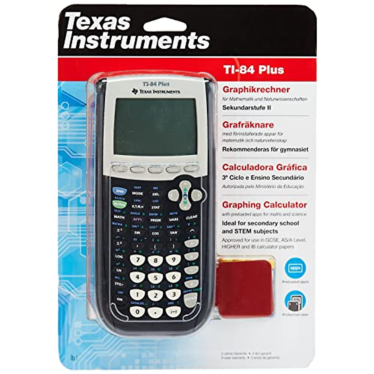ACCO TI-84 Plus - Texas Instruments Graphing Calculator, Black