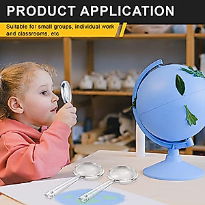 BILLIOTEAM 40 Pcs 5X Plastic Mini Magnifying Glasses, Handheld Magnifiers, Portable Reading Magnifying Glass Bulk, Handheld Magnifying Lens for Kids, Seniors, School, Students, Outdoor