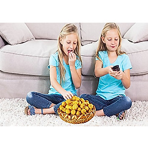 Silicone Microwave Popcorn Popper with Lid for Home Microwave Popcorn Makers with Handles Collapsible Popcorn Bowl