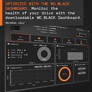 WD_BLACK 2TB D50 Game Dock NVMe SSD Solid State Drive, RGB with Thunderbolt 3 Connectivity, Up to 3,000 MB/s - WDBA3U0020BBK-NESN