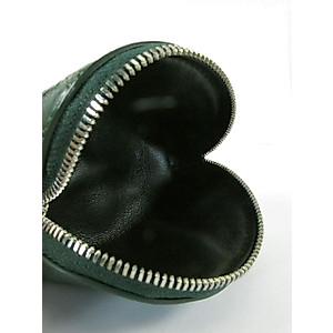 PELGIO Genuine Crocodile Skin Leather Zip Around Coins Pocket Purse Key Ring Wallet (Fir Green)