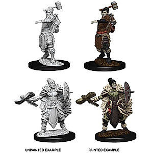 D&D Nolzur's Marvelous Miniatures - Female Half-Orc Barbarian | WizKids Unpainted Dungeons & Dragons Minis
