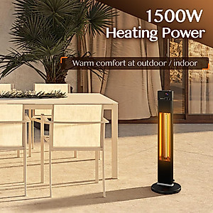 1500W Hanging Yard Heater，Ceiling heater,Hanging patio heater， courtyard electric heater, infrared heater, ceiling electric heater 3S Fast Heating,Great Room, Garage，Ceiling Mount