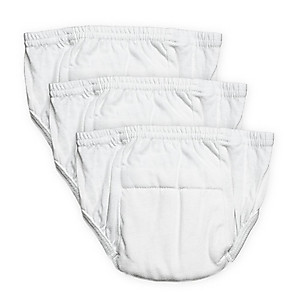 Tiny Trainers ORIGINAL - small cotton training pants, 3-pack (12 Months, Natural Undyed)