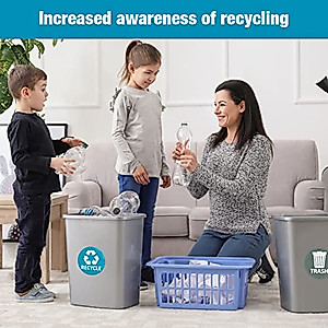 Sukh 8 Pack Recycle Sticker for Trash Can Large Sign Garbage Recycling Sticker Reuse Recycle Vinyl Perfect for Kitchen Necessity Home Essentials,Home, Office,Work,Commercial Event,Apartment,Hotel