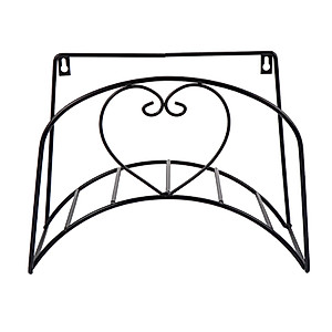 DOITOOL Hose Wrought Iron Frame Wall Hose Holder Iron Garden Hose Holder Hose Hanger Wall Hose Hook Garden Water Hose Holder Garden Hose Stand Water Hose Storage Hanger Soft Hose Work car