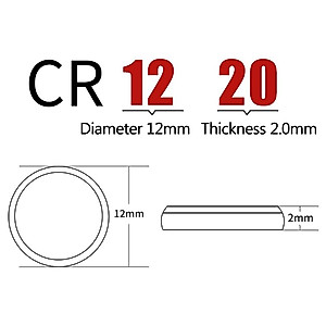 SKOANBE 12PCS 1220 3V Lithium Button Coin Cell CR1220 Battery