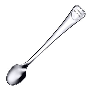 Personalized Baby Feeding Spoon | Custom Engraving Name & Birthdate | Keepsake Gift (Stainless Love Lasts)