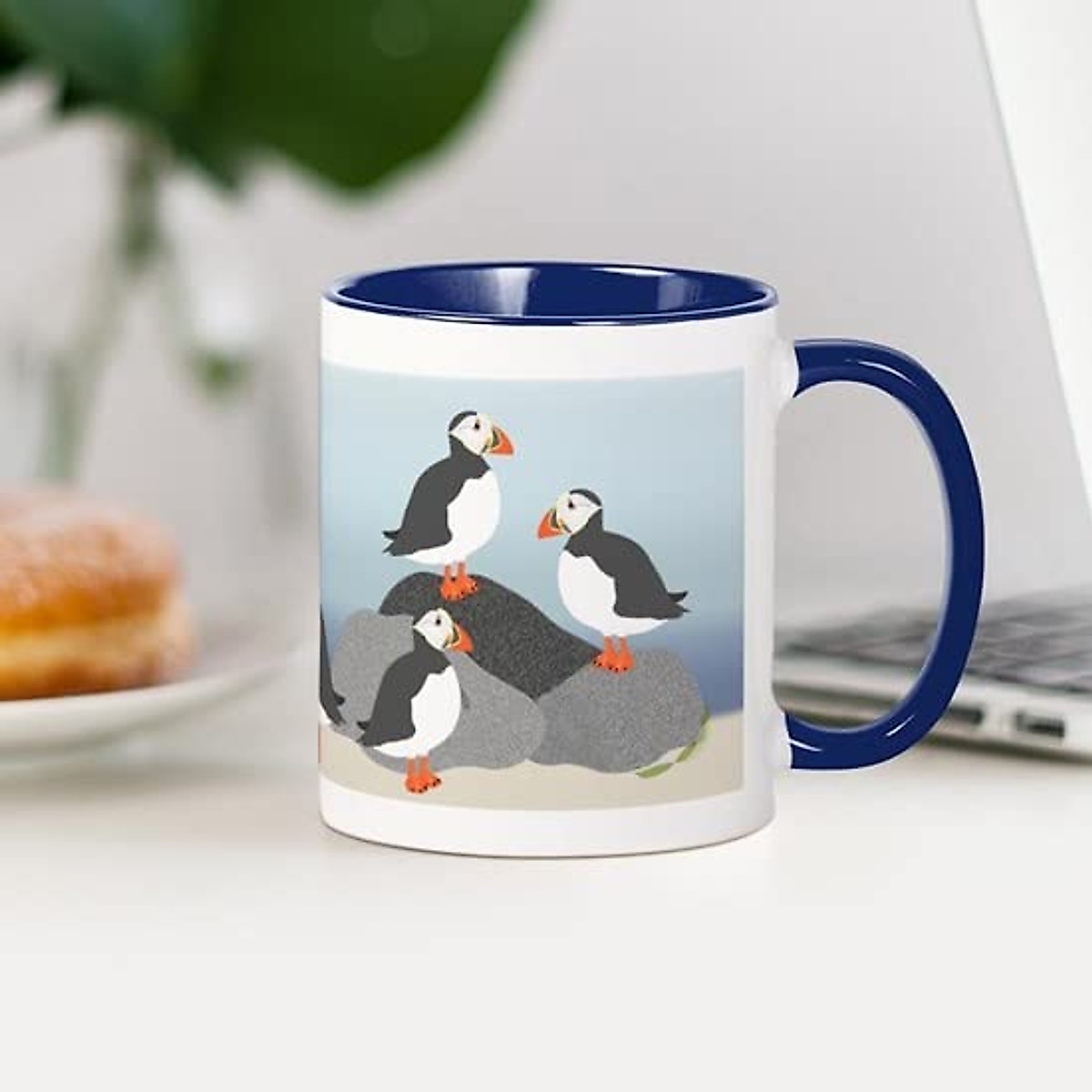 CafePress Puffin 11 Oz Ceramic Mug Mugs Ceramic Coffee Mug, Tea Cup 11 oz
