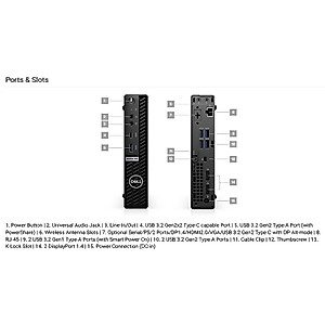 Dell OptiPlex 7090 MFF Business Micro Desktop Computer, Intel Octa-Core i9 11900 Up to 5.2GHz, 16GB DDR4 RAM, 1TB PCIe SSD, WiFi 6, Bluetooth 5.1, Windows 11 Pro