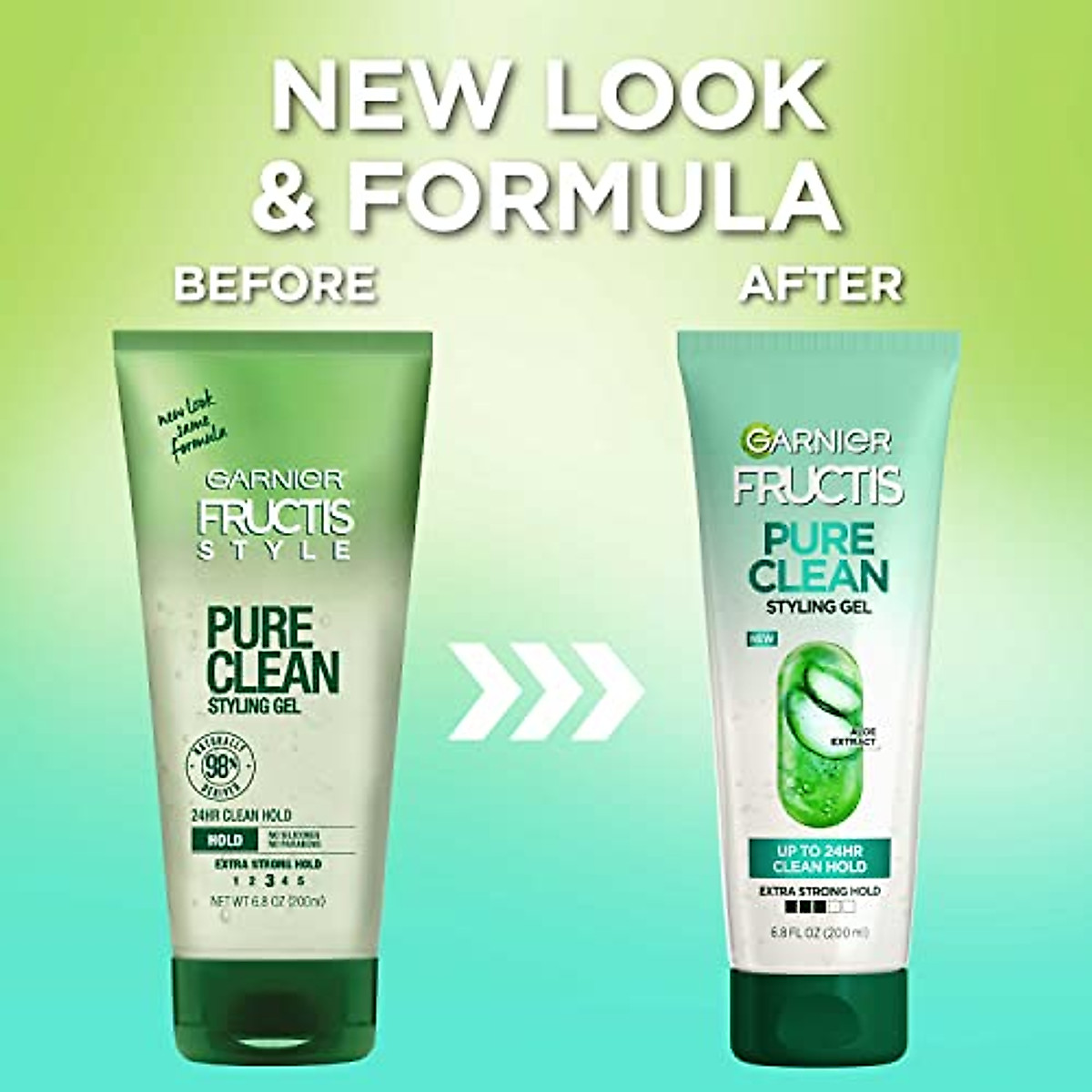 Garnier Fructis Style Pure Clean Styling Gel, 6.8 Ounces