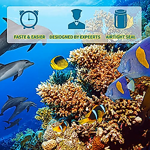 VANSFUL 6 in 1 Aquarium Test Strips, 100 Strips Fish Tank Test Kit for Testing Freshwater Saltwater Pond,Accurate Nitrate Nitrite Chlorine Carbonate Hardness (GH & KH) and pH