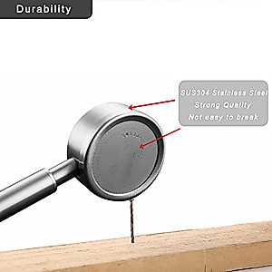 All Metal Shell Handheld Shower, Powerful Handheld Showerhead, OrangeFish Showerhead Replacement SUS304, Anti-Clog Hand Held Showerhead for the Ultimate Shower Experience (ONLY SHOWERHEAD)