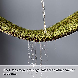 HQ4us Dog Grass pad with Tray Large Dog Litter Box Toilet 34”×23”, 2×Artificial Grass for Dogs,Pee pad, Realistic, Bite Resistance Turf, Less Stink, Potty for Balcony,