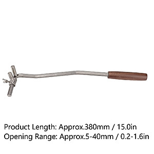 Diydeg Bonsai Bender, Adjustable High Accuracy Stainless Steel 15in Bonsai Tree Branch Trunk Bender Modelling Tool, Plant Bending Tool Gardening Bonsai Tool with 0.2-1.6in Opening Range