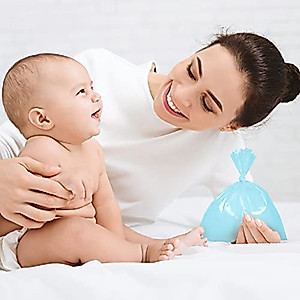 Happy Seal Cat Litter Bags, Unscented Doggie Poop Bags, Odor Sealing Dog Waste Disposal Bags for Doggy Kitty Puppy Pets, Blue, S (200 Count)