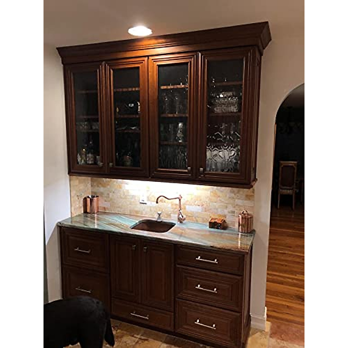 Kitchen Faucet Copper Bar Faucet 360 ° Swivel Single Handle Traditional Period Single Ceramic Lever Kitchen Sink Faucet Antique Mixer Tap One Hole Wet Bar Sink Faucet Victorian Commercial