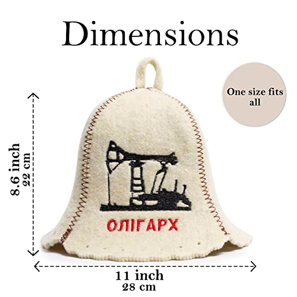 SHSH trade group Ukrainian Sauna Hat Oligarch for Sauna Banya Bath House - Sauna Hat Finnish - Ukraine Sauna Hat - Russian Banya Hat for Men - Sauna Hat for Men - Sauna Hats Russian