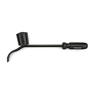 Steelman HubCap Remover Auto Tool for Mechanics, Heavy-Duty Steel, Large/Rubber Hammer Face, Wide Prying Blade, Knobbed Handle