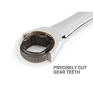 TEKTON 1/2 Inch Stubby Ratcheting Combination Wrench | WRN50010