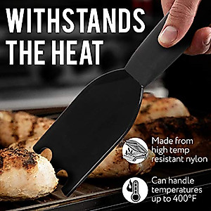 [2 Pack] Impresa Spatula / Scraper for George Foreman Indoor Grills - George Foreman Grill Spatula / Scraper - Cleaner Tool with Ergonomic Handle – Heat Resistant Tool for Panini Grill Press