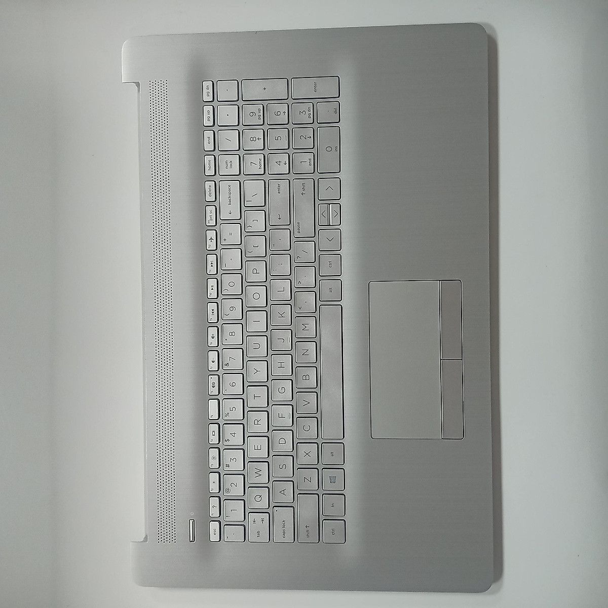 F-HONG ELECTRONIC Replacement for HP 17t-by 17z-ca 17-by 17-ca Laptop Upper Case Palmrest Keyboard Touchpad Assembly Part with ODD L92785-001 Top Cover Sliver 2020 Year, Silver, 17.3 inch