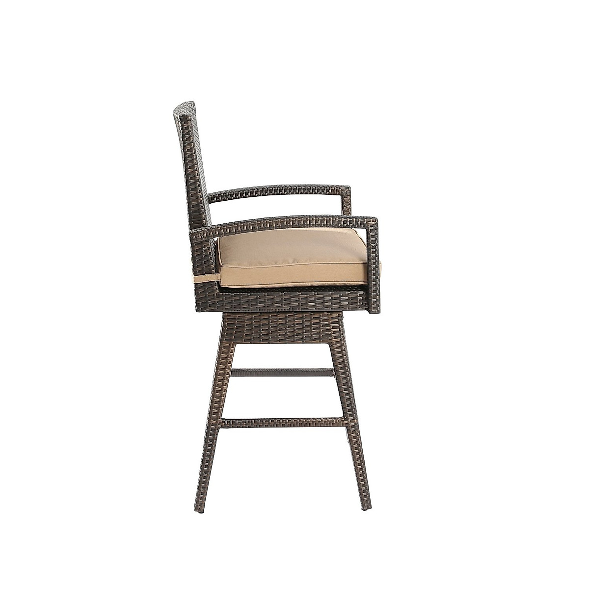 Ulax Furniture Outdoor Wicker Bar Height Stools
