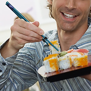 10pcs Reusable Chopstick Helpers Training Chopsticks Hinges Connector,Non Slippery Chopsticks Trainer for Many age, Beginner, Trainers or Learner