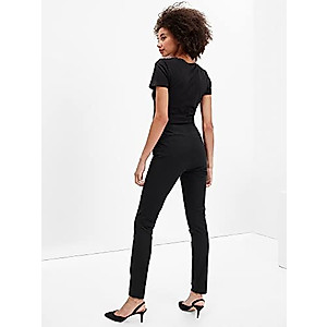 GAP Womens Skinny Ankle Zip Legging Black 1 10