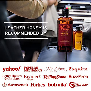 Leather Honey Complete Leather Care Kit Including 4 oz Cleaner, 16 oz Conditioner and Applicator Cloth for use on Leather Apparel, Furniture, Auto Interiors, Shoes, Bags and Accessories