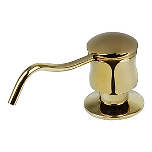 Two Tone Kitchen Faucet with Soap Dispenser and Air Gap, Single Handle Solid Brass High Arc Pull Down Sprayer Head Kitchen Sink Faucets with Deck Plate AK96455