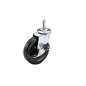 TRINITY ZSV-99-018-4010 Caster Wheels Kit for Wire Shelving, 4 x 1", Black