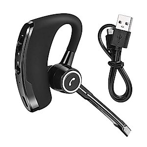 V8s Bluetooth Headset Car Wireless Earpiece Handsfree 120H Standby Time Business Style Bluetooth Earpiece Headphone Clear Voice Capture in-Ear Wireless Earbuds for Cellphone