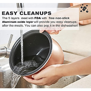 DAZITN 13L Commercial Rice Cooker & rice warmer 60 CUPS Cooked Rice(30-CUPS RAW RICE)| 1350W Fast cooking | Auto turn warming | Large Capacity Rice Cooker for Restaurant (Black)