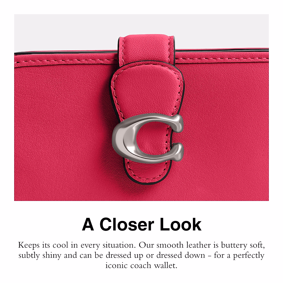 Coach Women's Tabby Medium Wallet, Dragonfruit, One Size