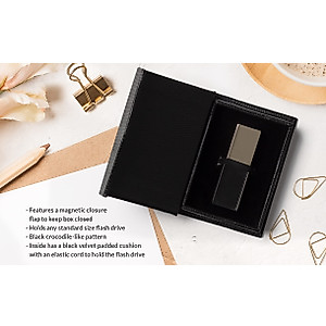 Basic Black Flash Drive Box - Pack of 12