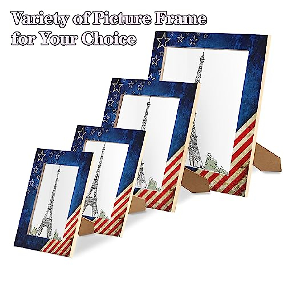 POFATO Vintage American Flag 8x10 Picture Frame