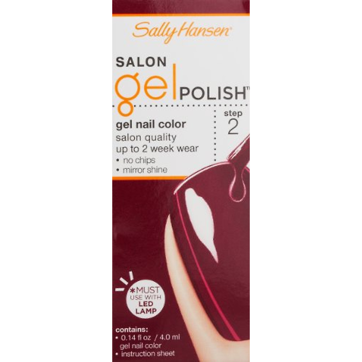 Sally Hansen Salon Pro Gel, Ruby Doo, 0.14 Fluid Ounce