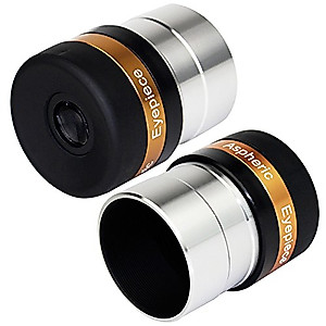 SVBONY Telescope Lens 10mm Eyepieces Wide Angle 62 Degree Aspheric Eyepiece Fully Coated Telescope Accessory Suitable for 1.25 inches Astronomic Telescopes