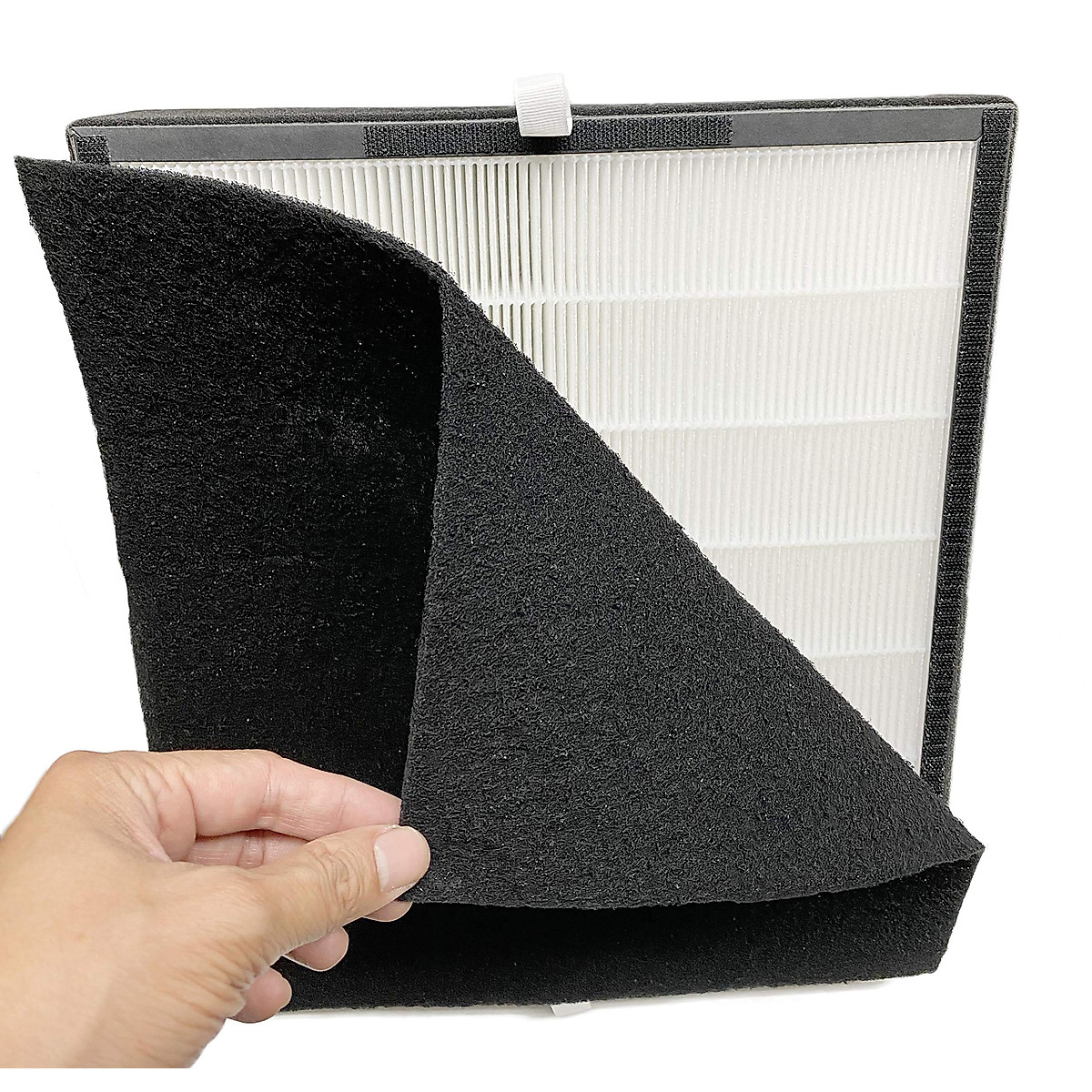 Nispira True HEPA Filter Replacement Compatible with Breathe FF50 FIT50 Smart Air Purifier. Compared to Part HEPA-Pure FF50, 1 Pack