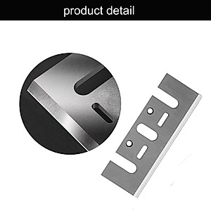 6 Pcs 3-1/4 Inch Hand Planer Blades, 82mm Re-sharpenable Blades Replacement for Makita KP0810,1900B, Dewalt DCP580, DW6655,Bosch 1594 and Most Handheld Planer