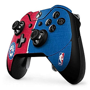 Skinit Decal Gaming Skin Compatible with Xbox One Elite Controller - Officially Licensed NBA Philadelphia 76ers Canvas Split Design