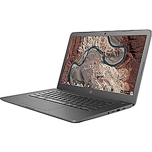 2021 HP Chromebook 14 Inch Full HD Display Laptop, Intel Celeron N3350 up to 2.4 GHz, 4GB RAM, 64GB eMMC, WiFi, Webcam, USB Type C, Chrome OS + (Zoom or Google Classroom Compatible) NonTouch - Gray