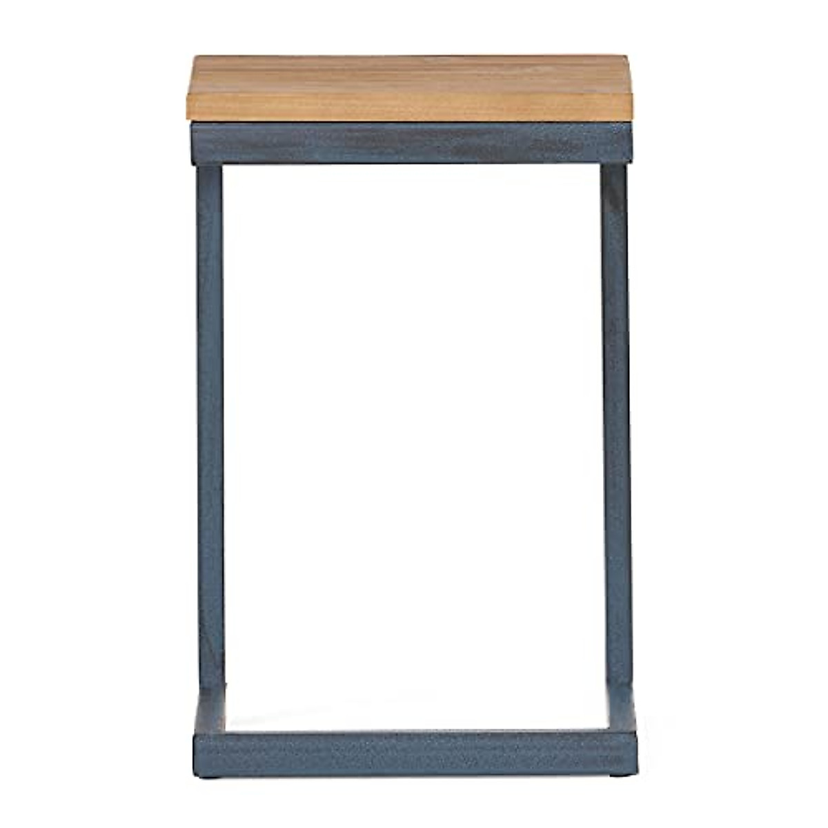Christopher Knight Home Darlah Small Firwood Antique Table, Antique, Antique Natural and Black With Blue, 10.25”D x 12.75”W x 19.50”H